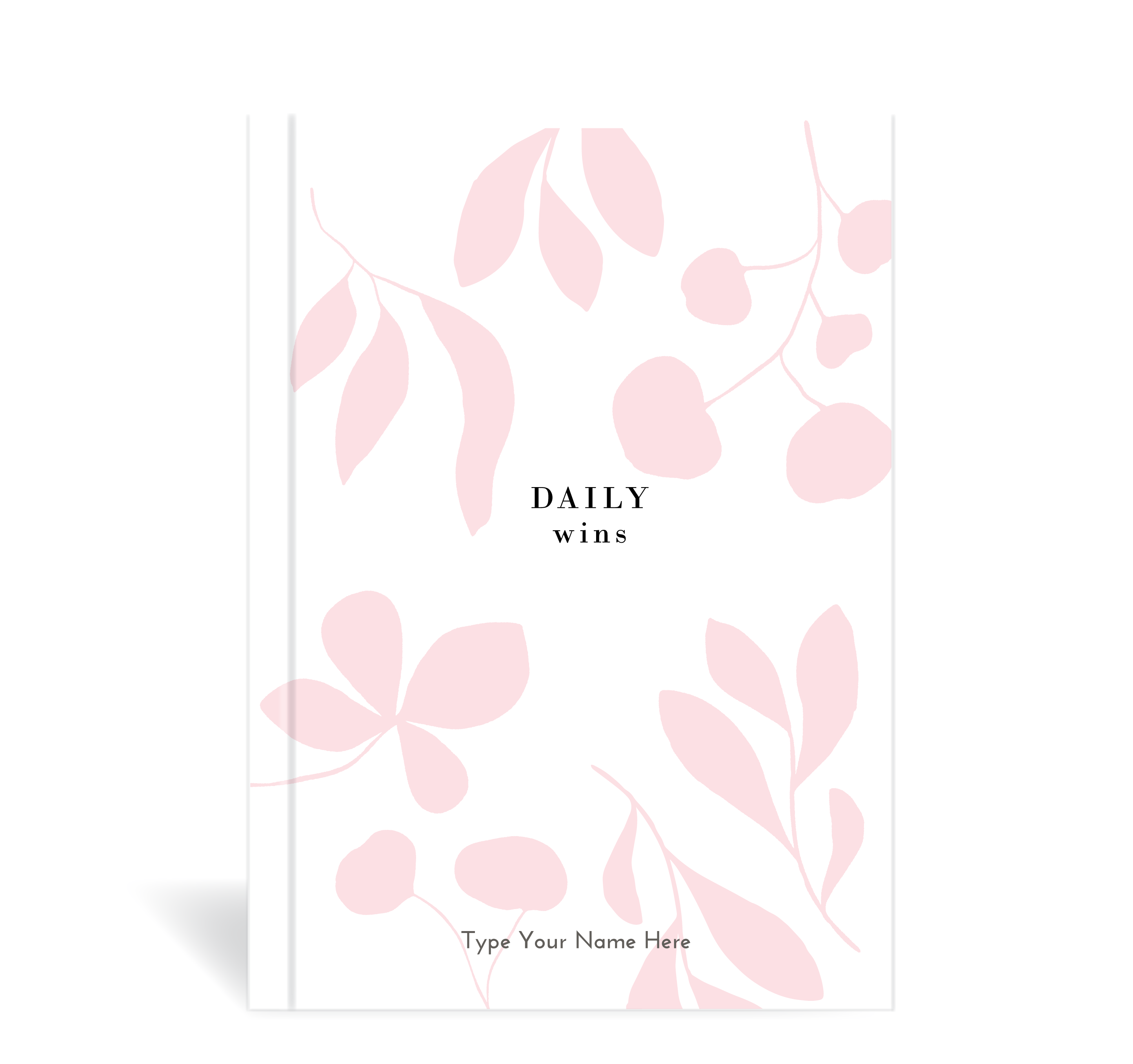 A5 Journal - Daily Wins - Leaves - Pink – Dream Life