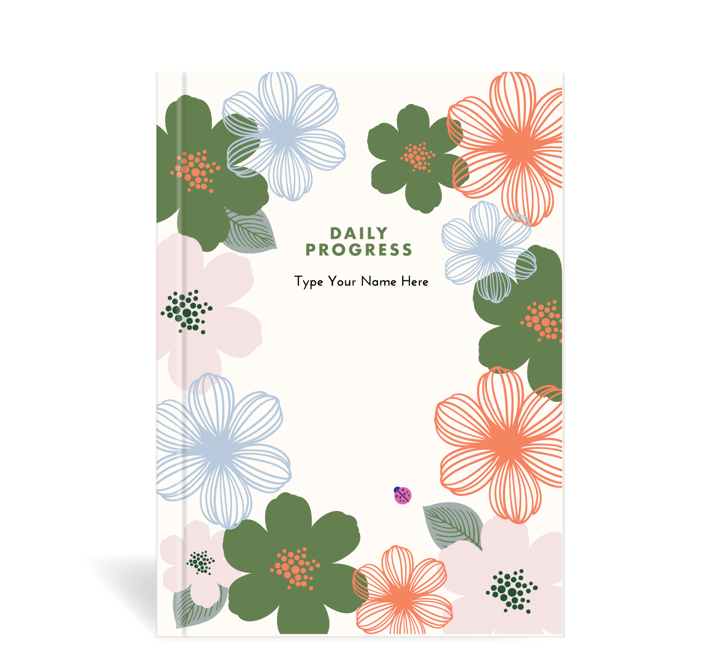A5 Journal - Daily Progress - Blooms - Creme – Dream Life