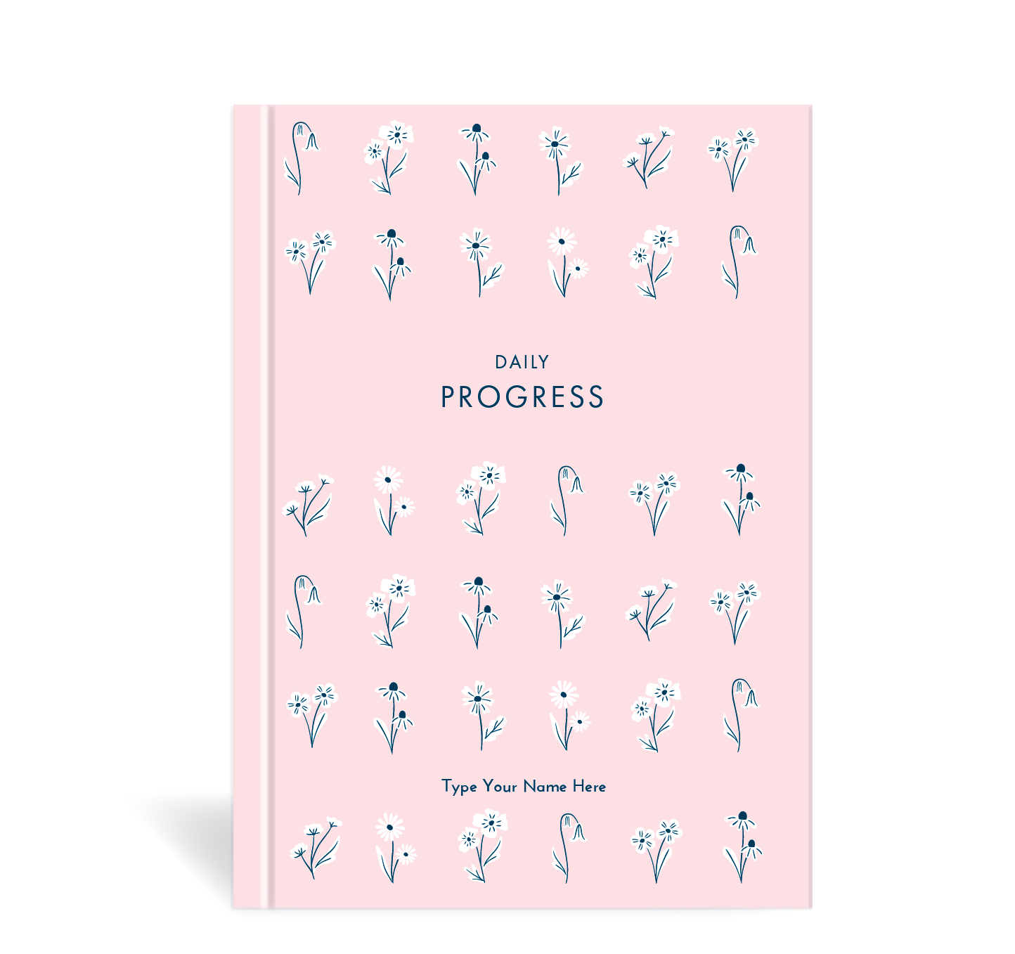 A5 Journal - Daily Progress - Floral - Pink – Dream Life