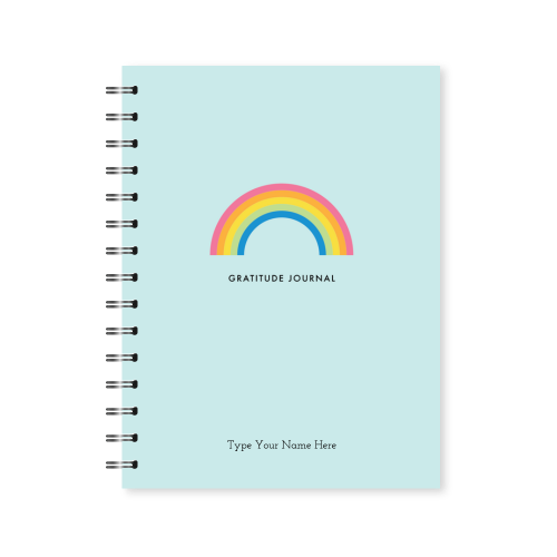A5 Spiral Journal - Gratitude - Rainbows - Mint – Dream Life