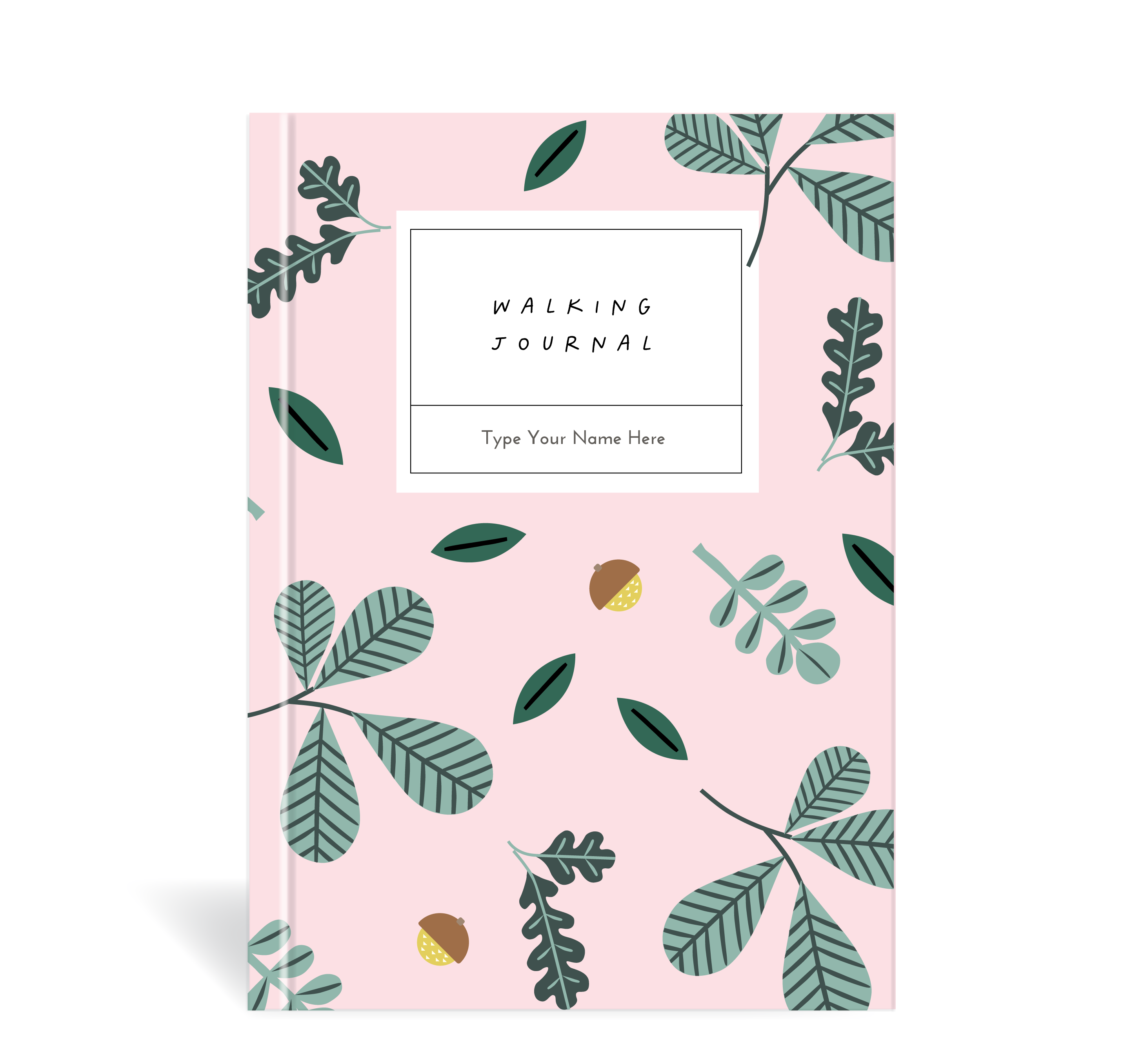 A5 Journal - Walking - Kastanj - Pink – Dream Life