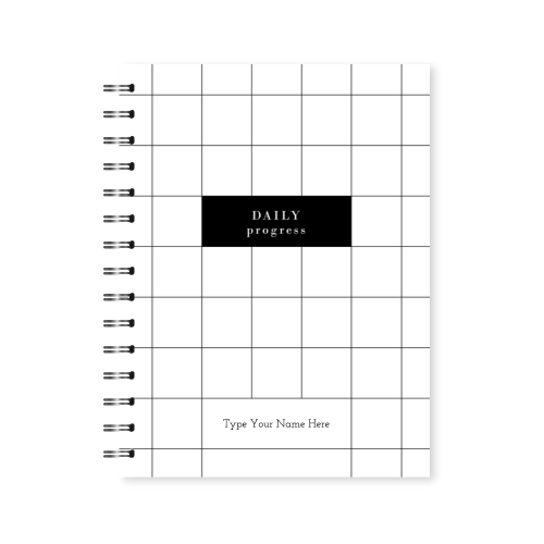 A5 Spiral Journal - Daily Progress - White – Dream Life
