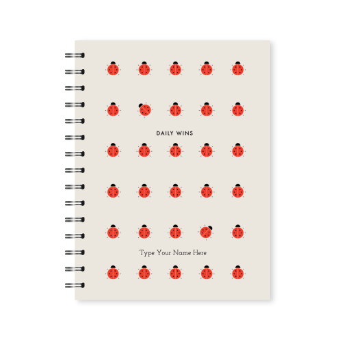 A5 Spiral Journal - Daily Wins - Ladybirds – Dream Life