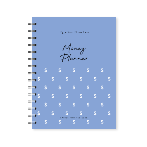 A5 Spiral Journal - Ladies Finance Club - Money Planner - Periwinkle ...