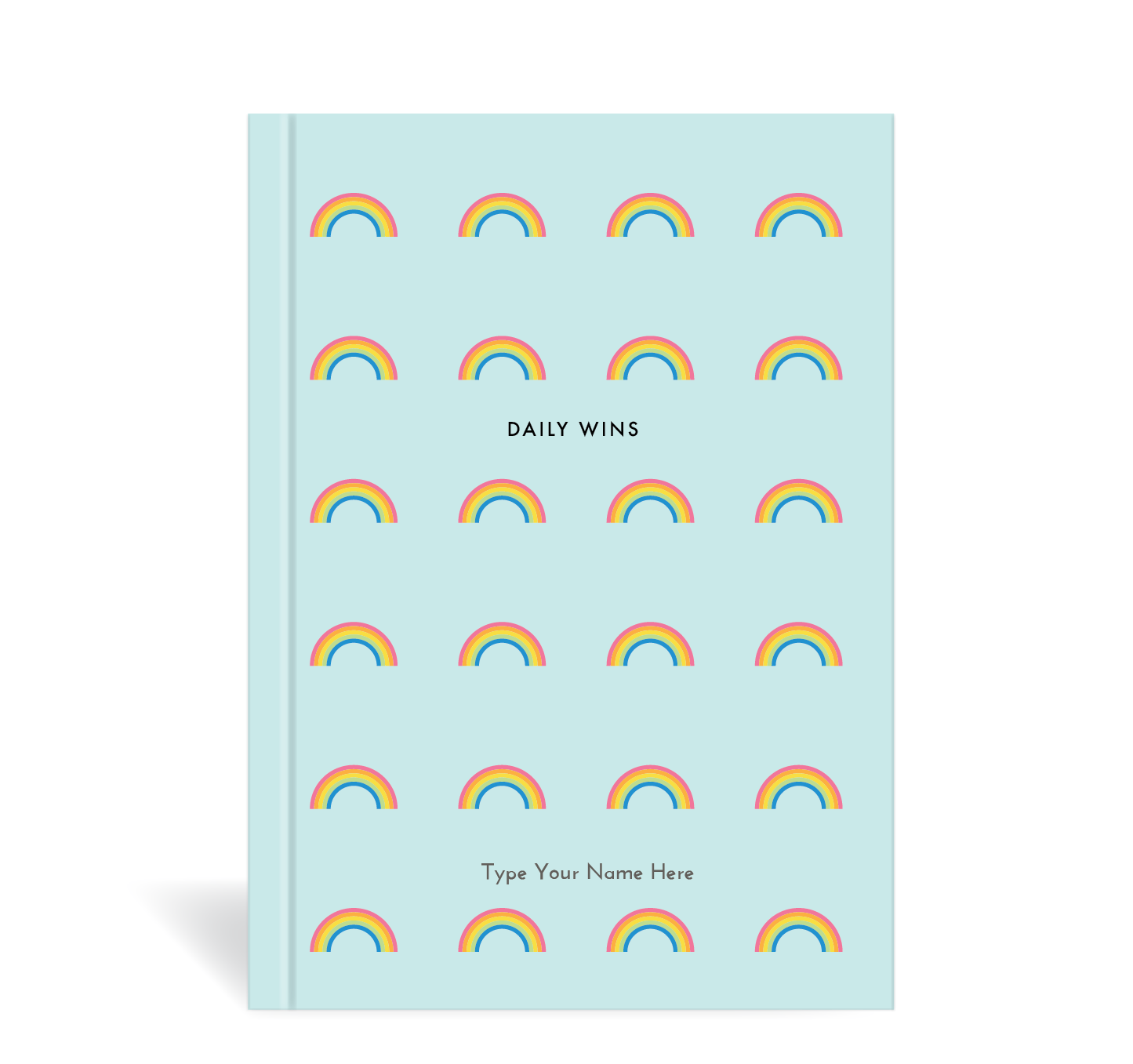 A5 Journal - Daily Wins - Rainbows - Mint – Dream Life