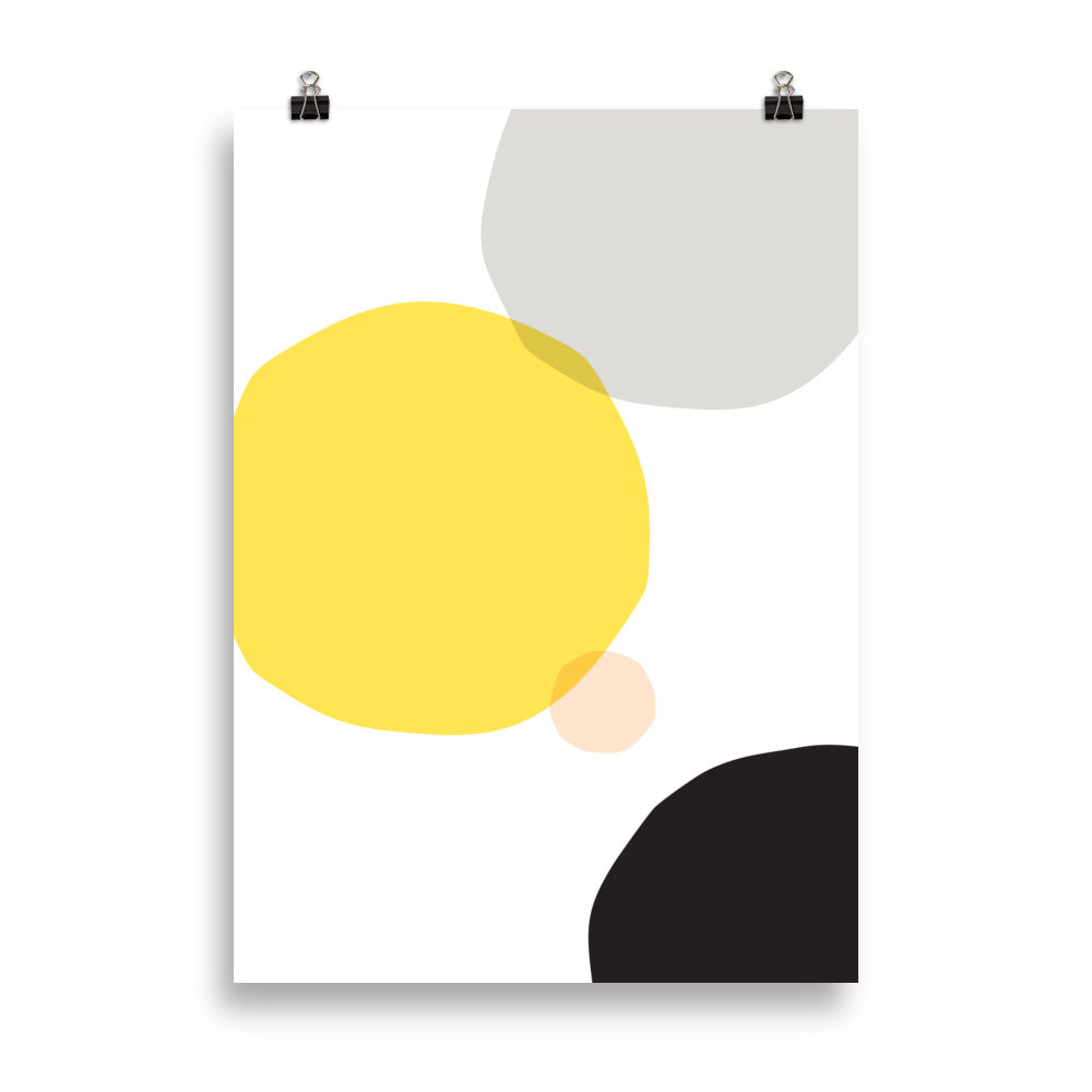 YELLOW CIRCLES Poster – Dream Life