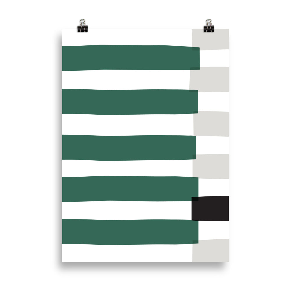 GREEN STRIPE Poster – Dream Life