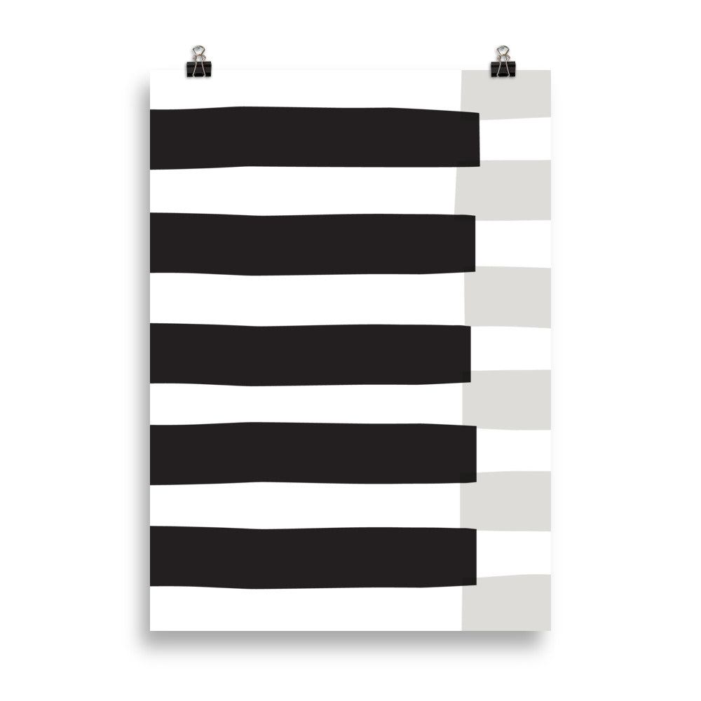 BLACK STRIPE Poster – Dream Life