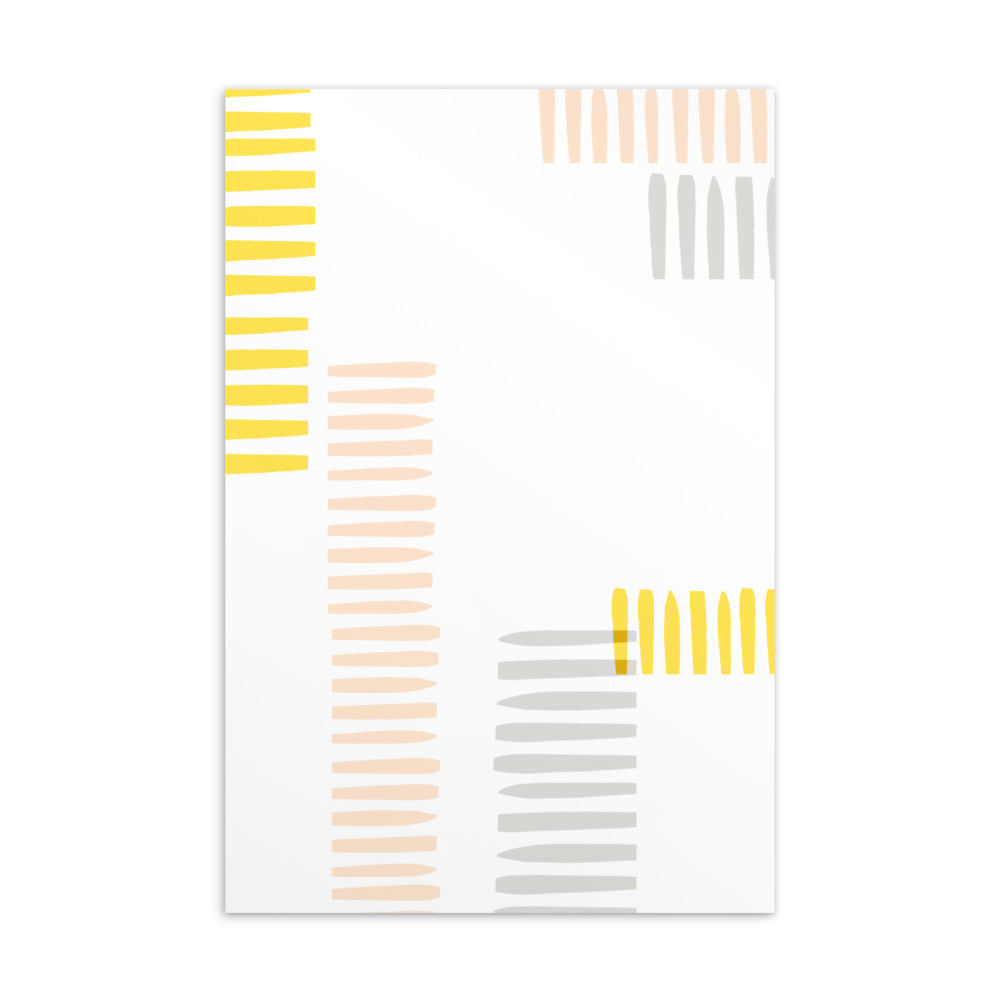 YELLOW STRIPES Art Card – Dream Life