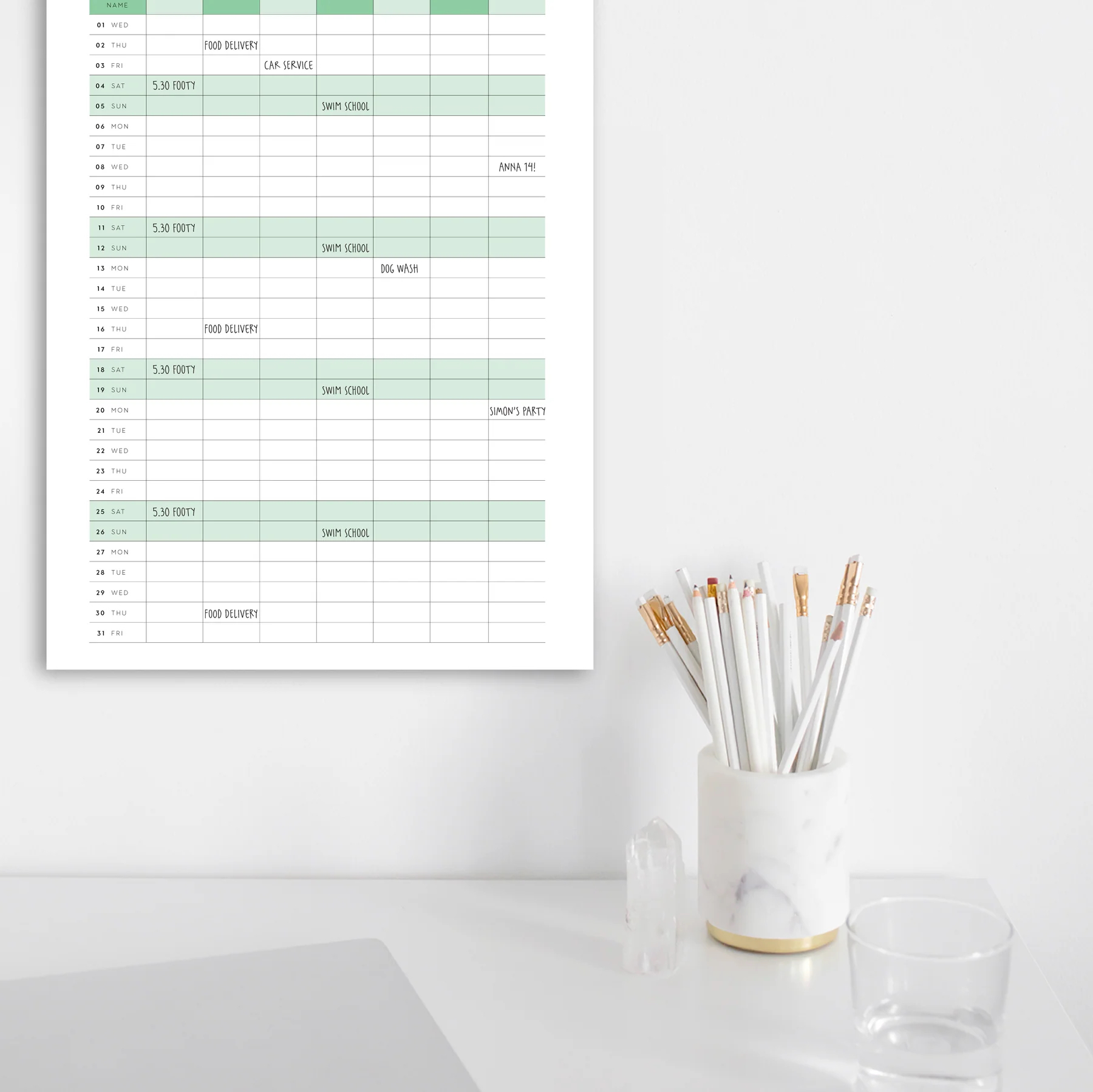 Family Calendars | Dream Life