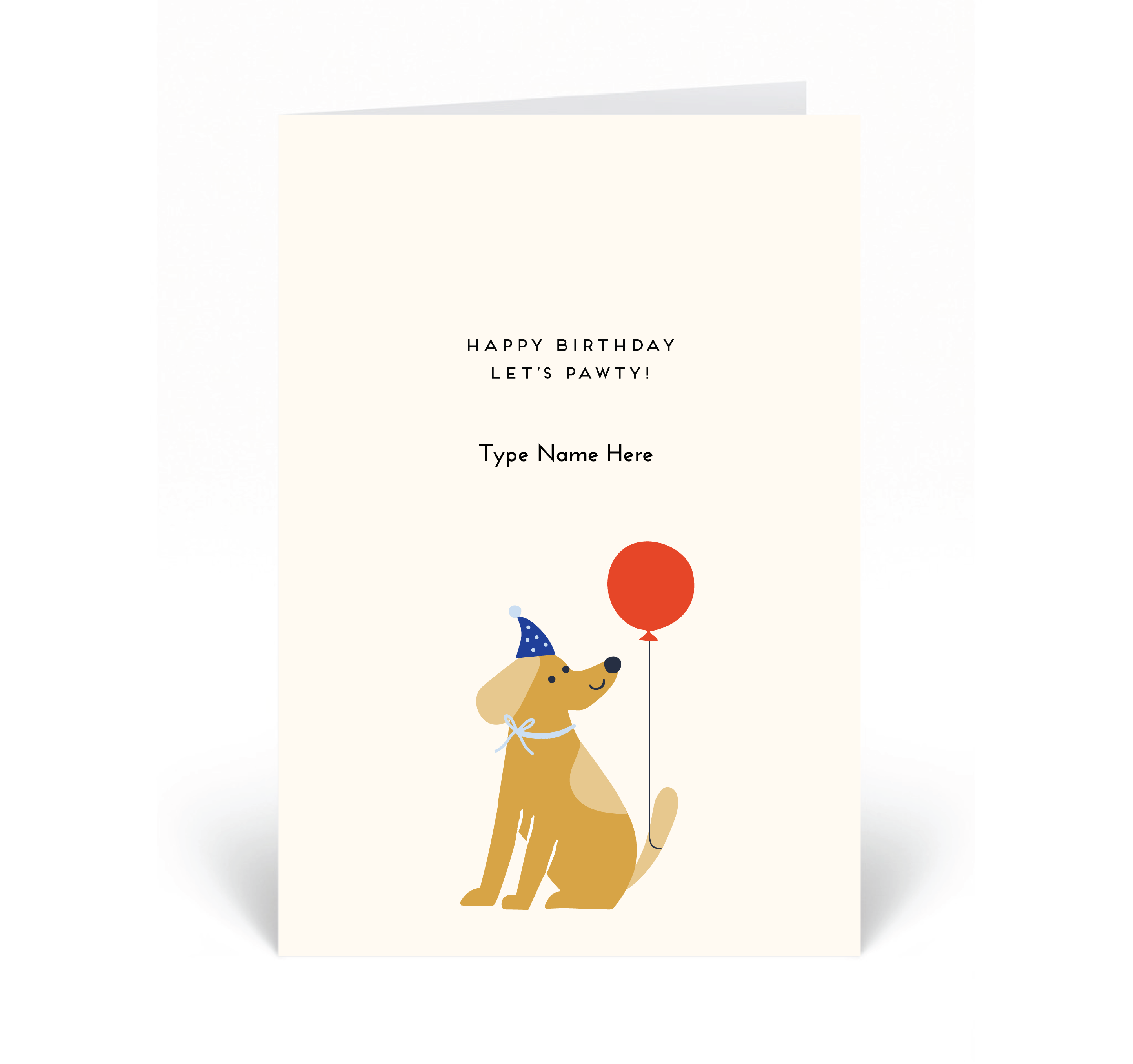 Personalised Card - Happy Birthday - Let's Pawty – Dream Life