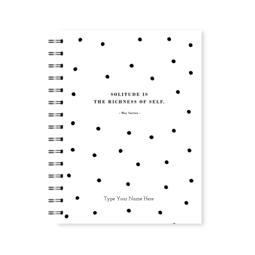 A5 Spiral Solo Retreat Journal - Dots – Dream Life