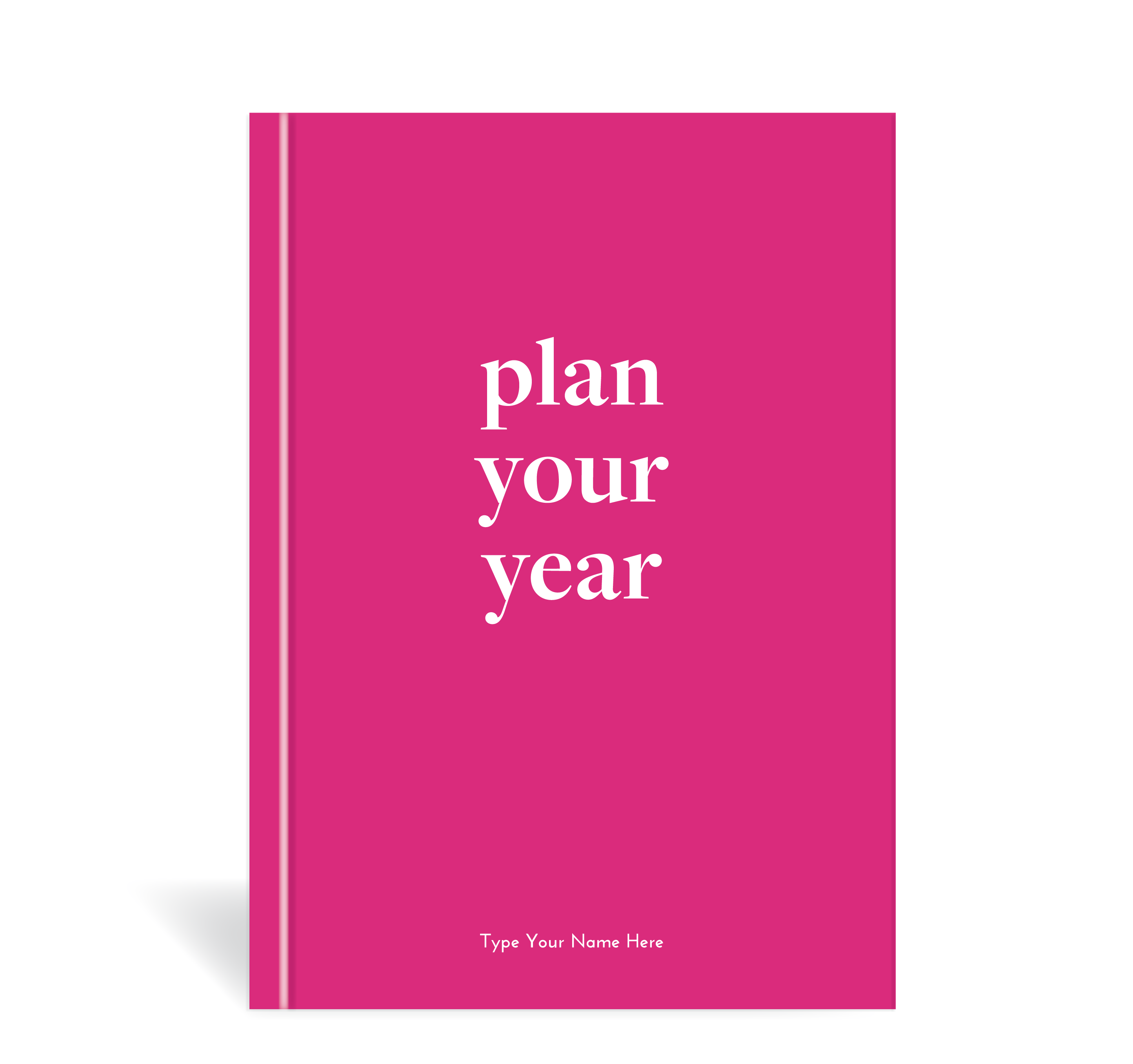 A5 Journal - Plan Your Year - Bright Pink – Dream Life