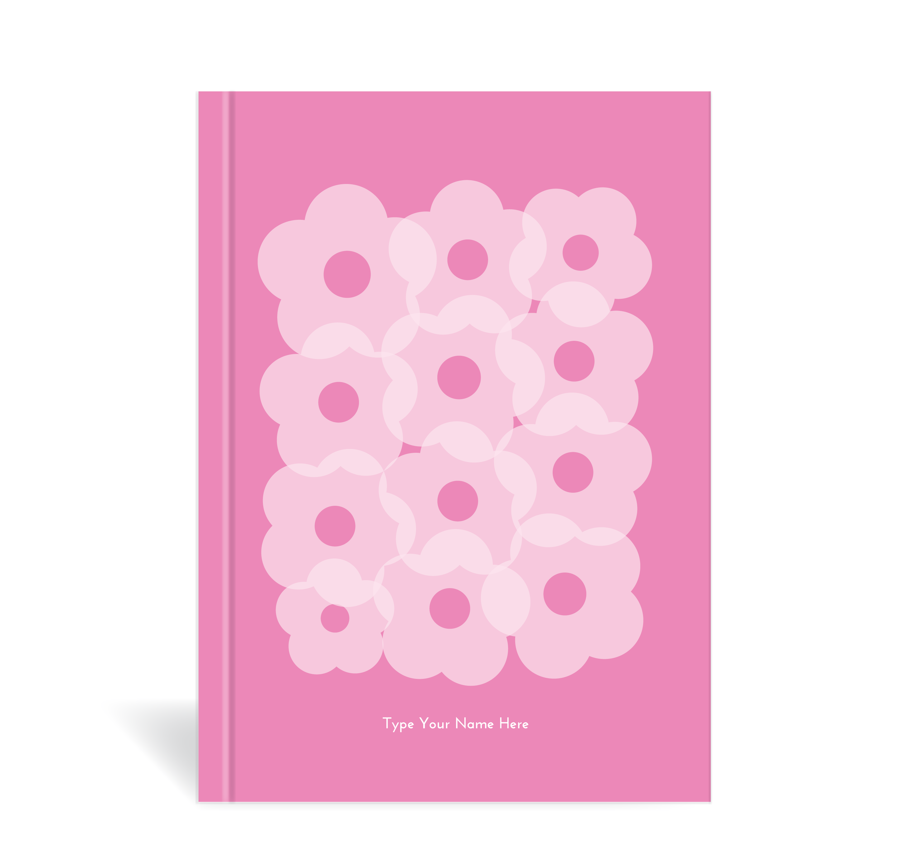 A5 Journal - Flower power - Hot pink – Dream Life