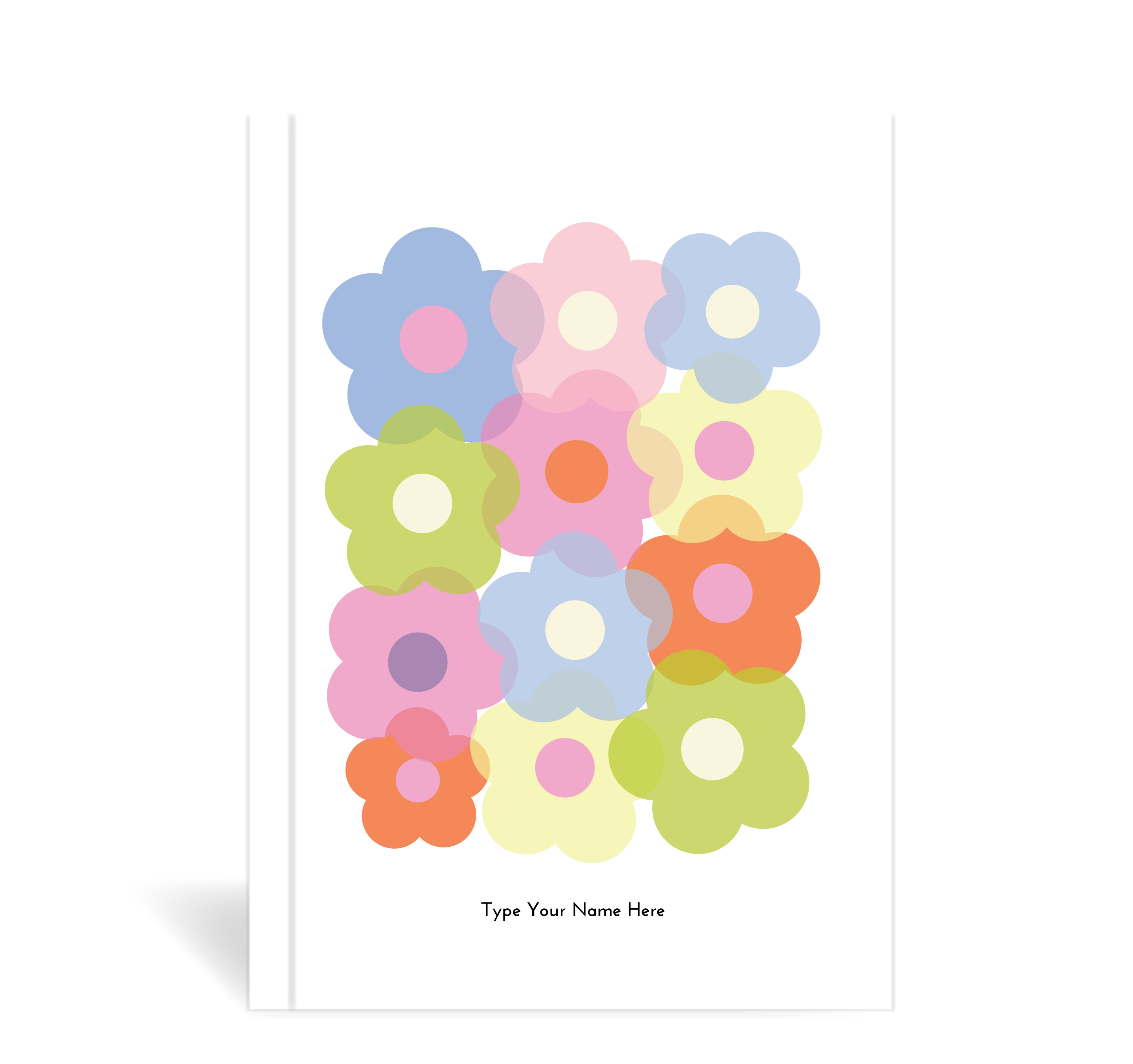 A5 Journal - Flower power - White – Dream Life