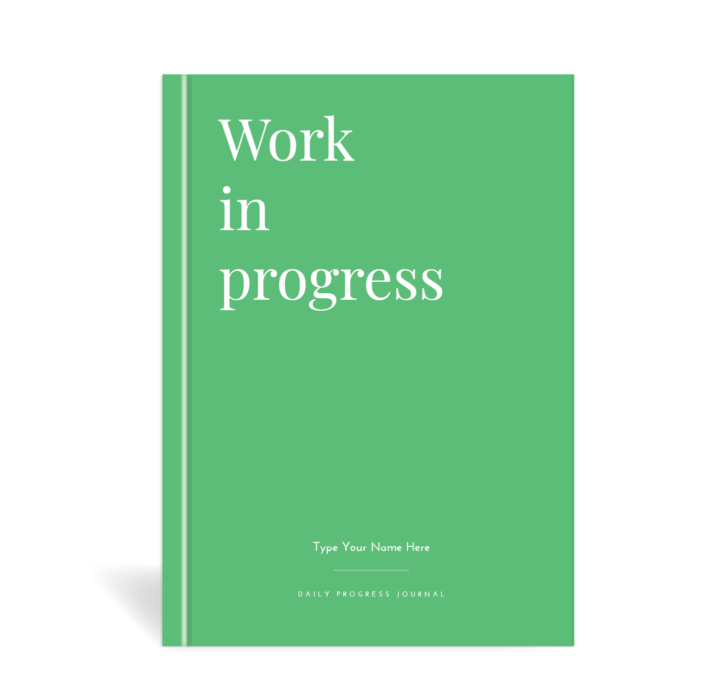 A5 Journal - Daily Progress - Work In Progress - Green – Dream Life