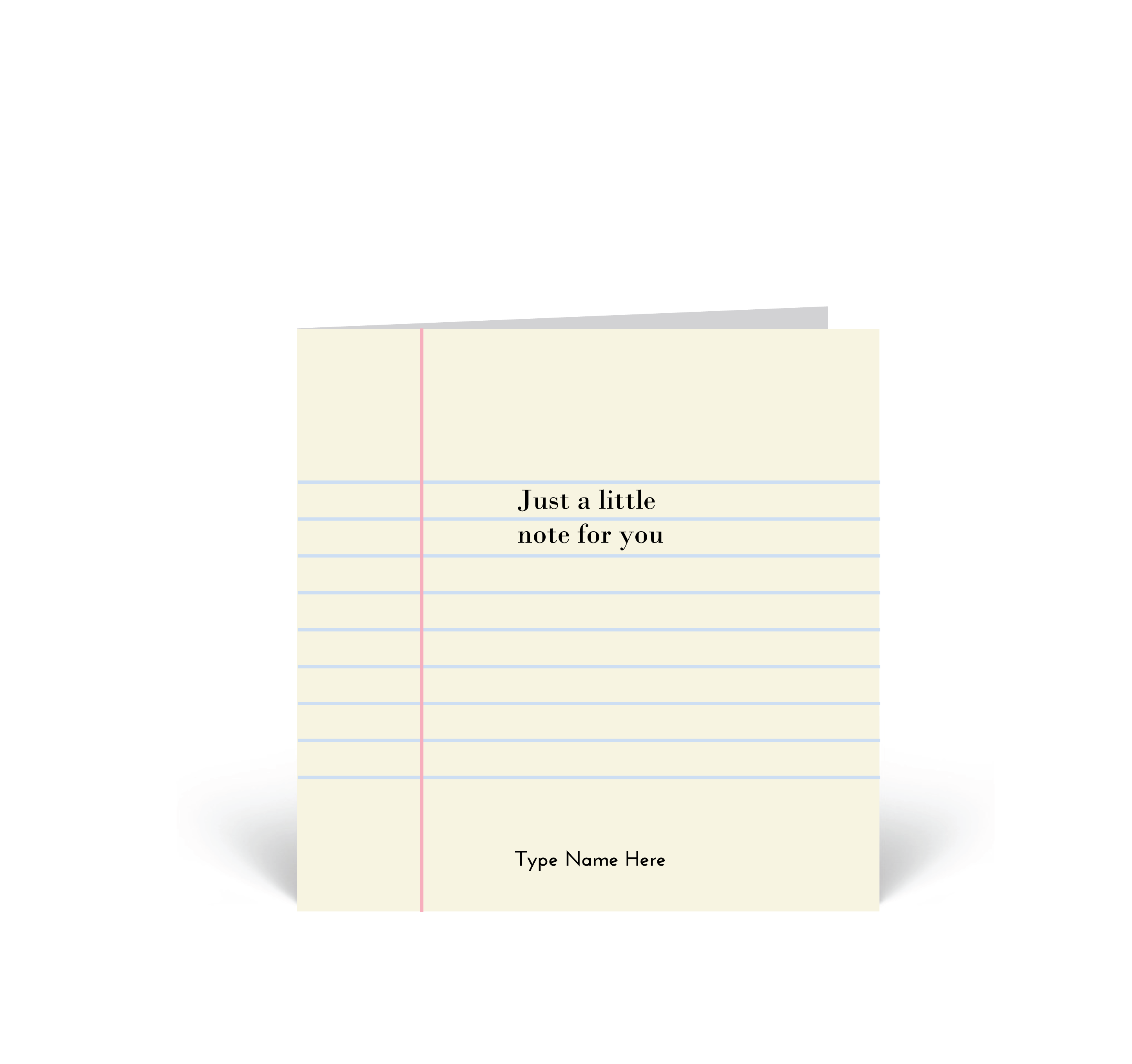 Personalised Card - Just A Little Note... – Dream Life