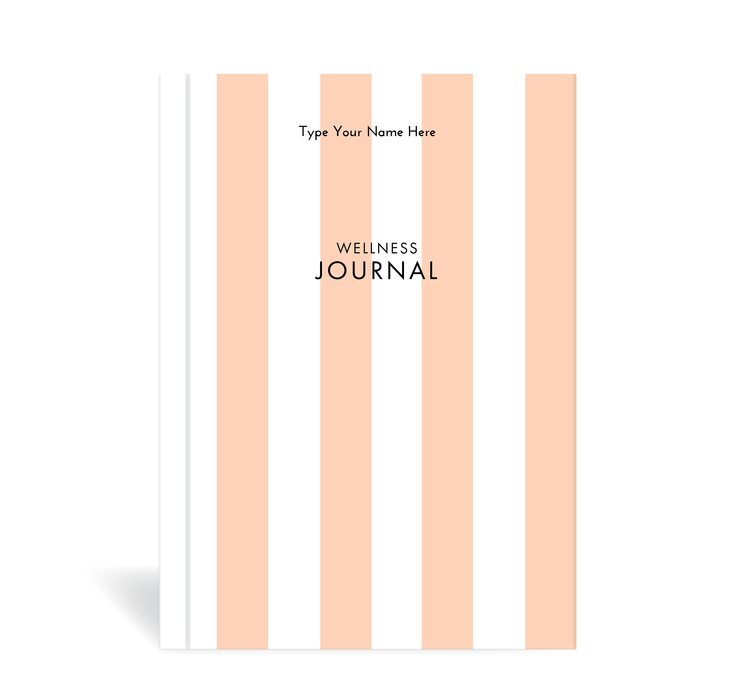 A5 Wellness Journal - Stripe - Peach – Dream Life
