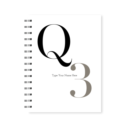 A5 Spiral Journal - Daily Progress - Q3 - White – Dream Life