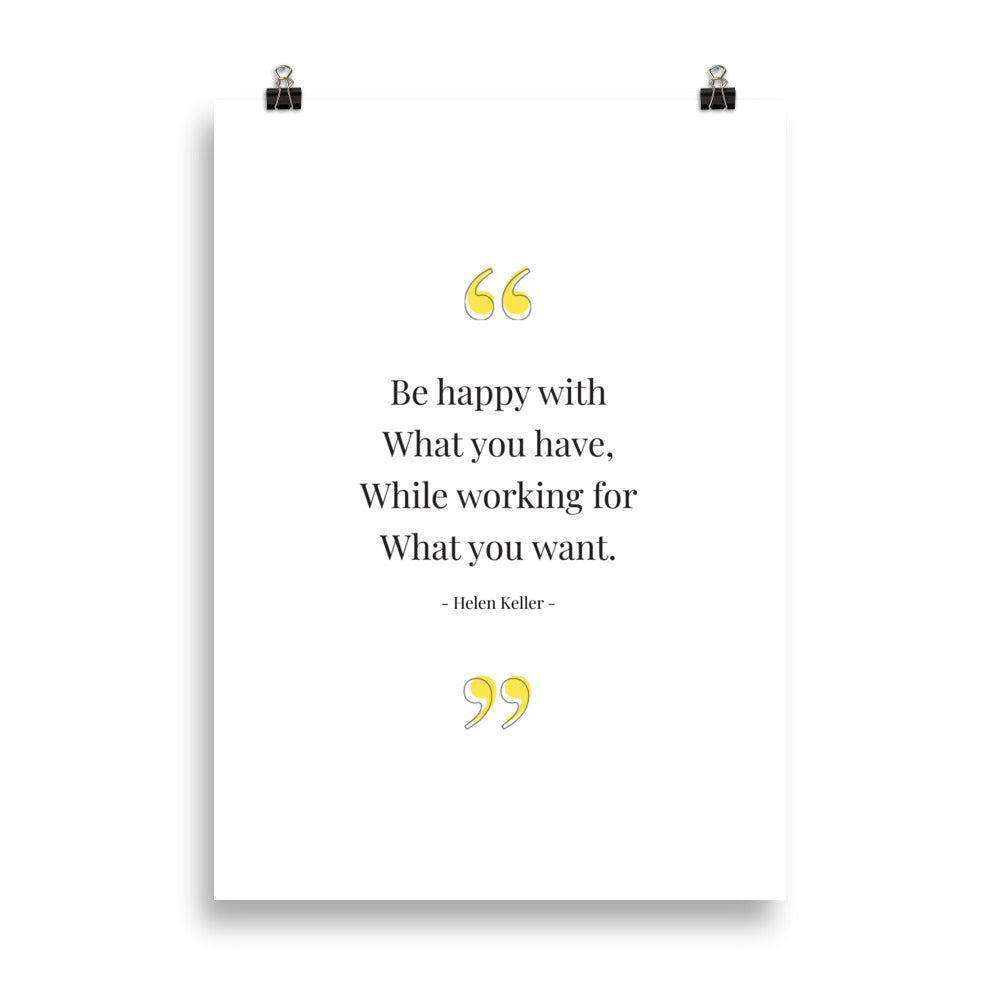 BE HAPPY WITH Poster – Dream Life