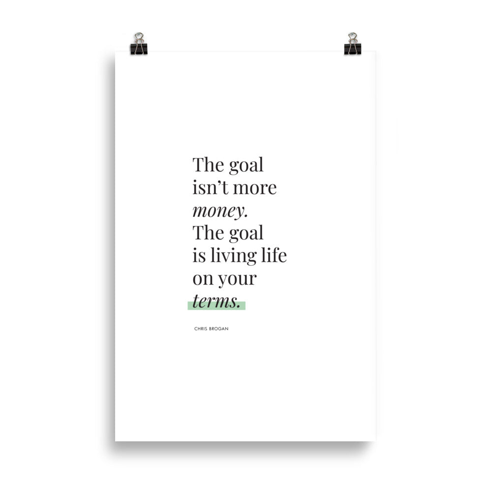 THE GOAL Poster – Dream Life