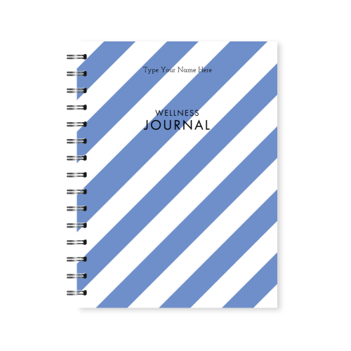 A5 Spiral Wellness Journal - Stripe - Blue – Dream Life