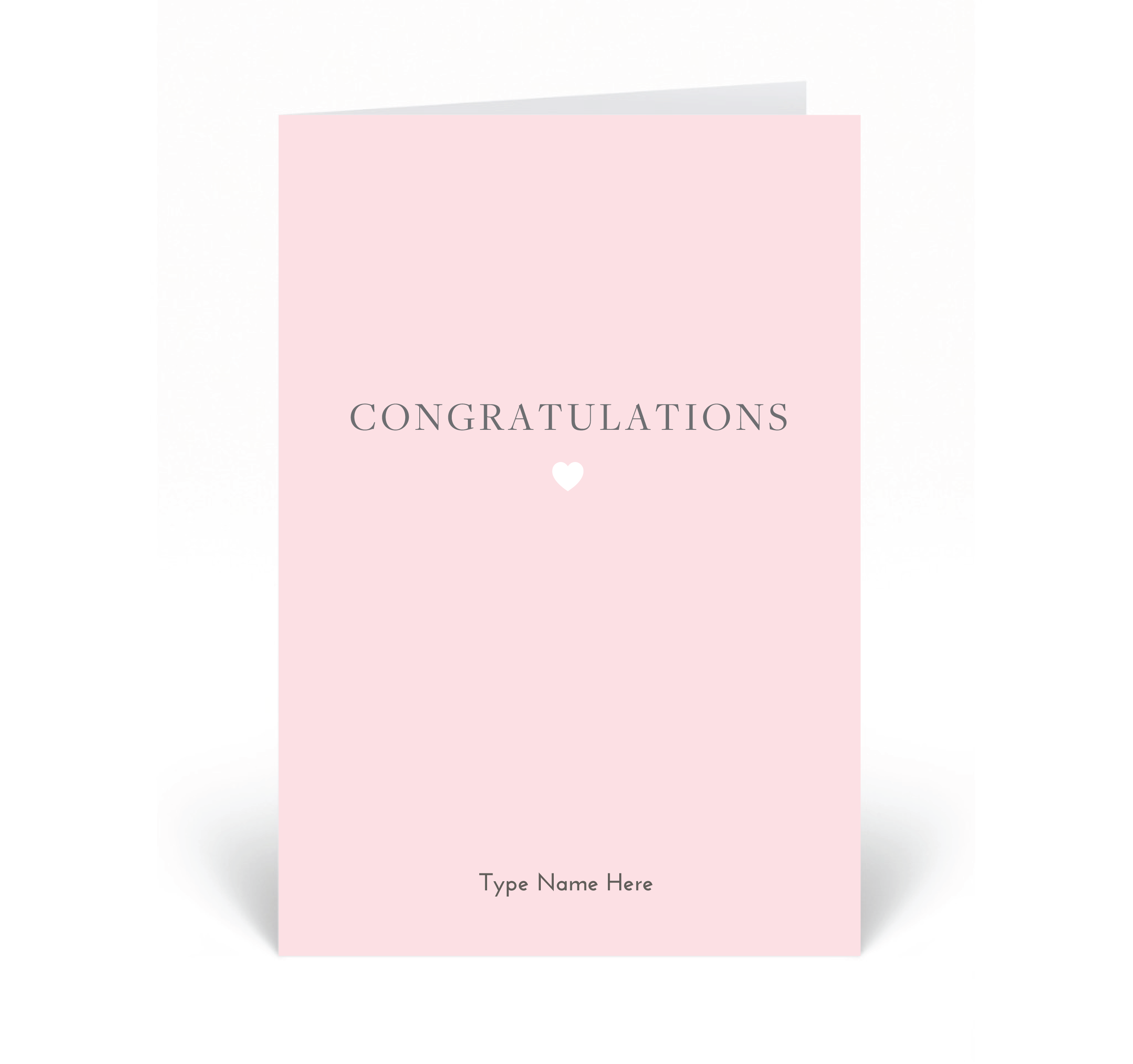 Personalised Card - Congratulations - Pink – Dream Life