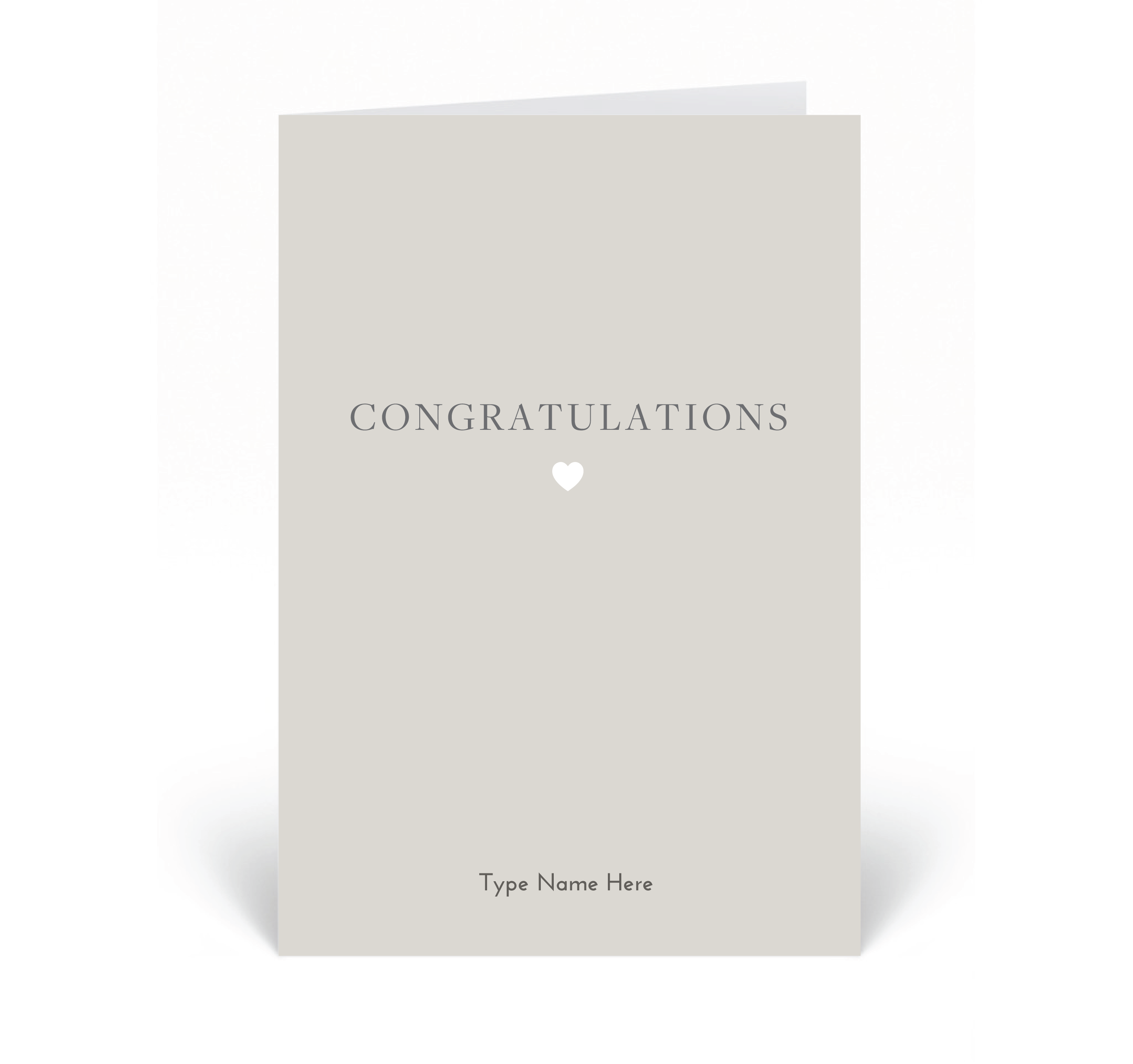 Personalised Card - Congratulations - Sand – Dream Life