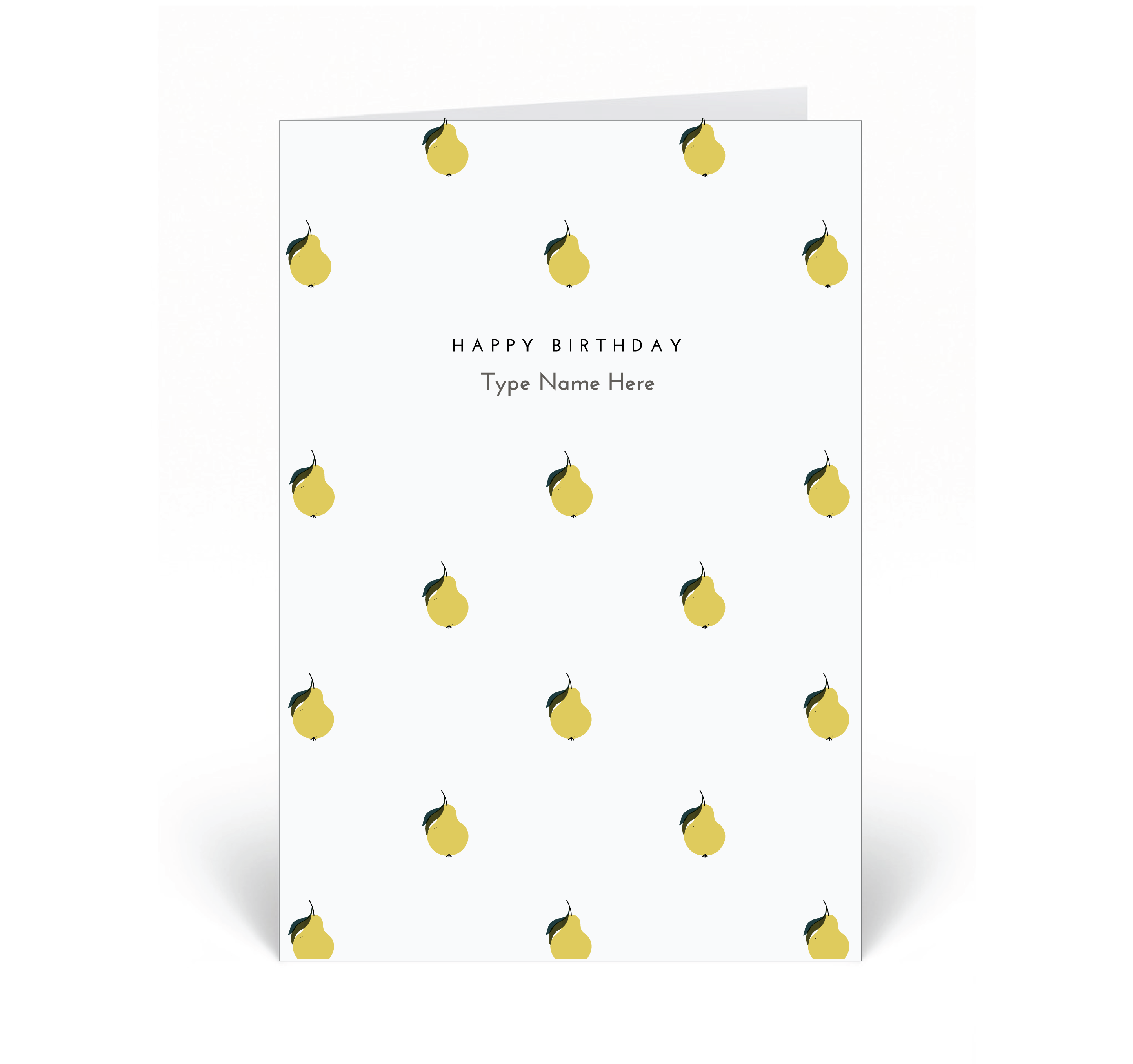 Personalised Card - Pears - Happy Birthday – Dream Life