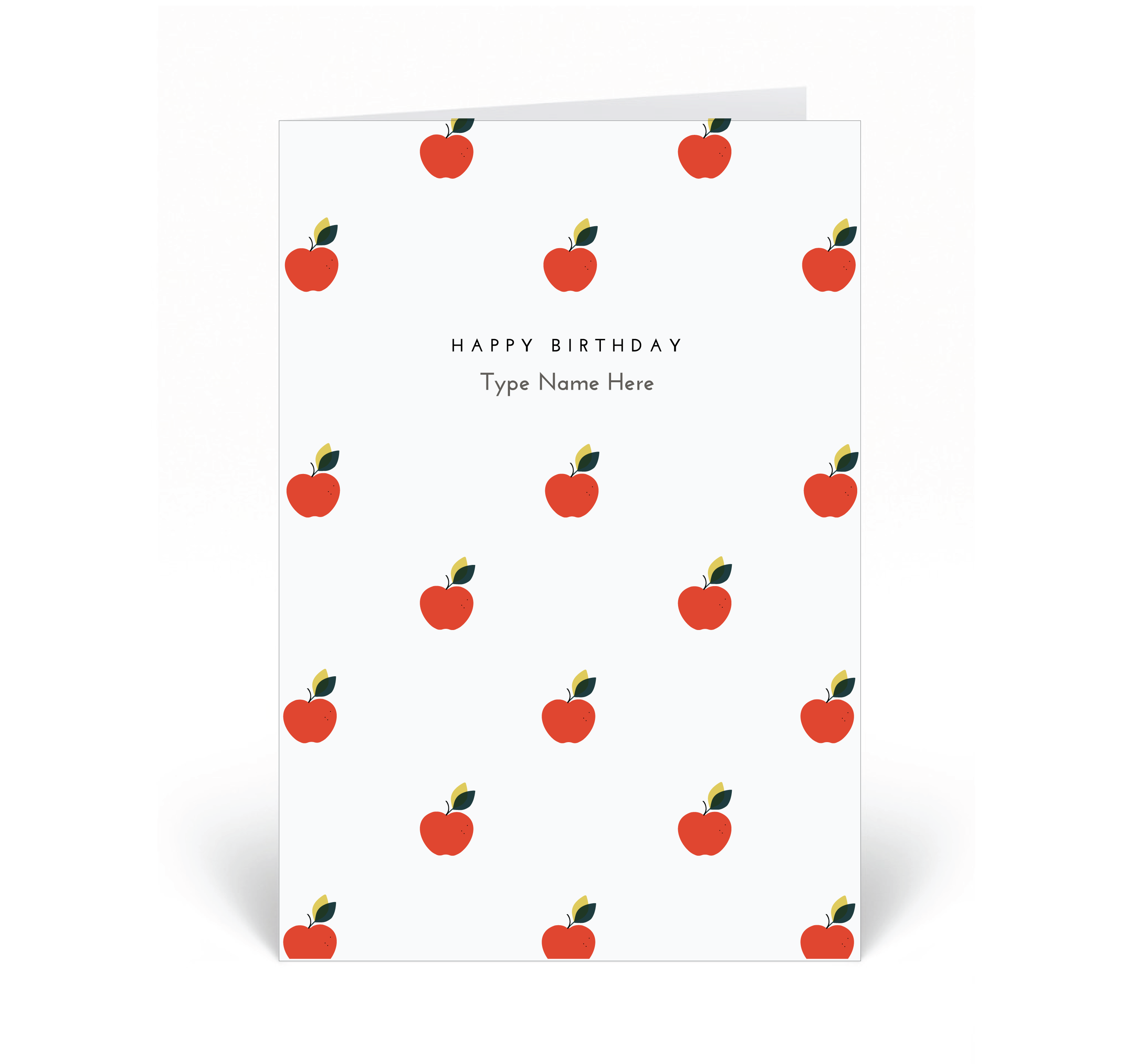 Personalised Card - Apples - Happy Birthday – Dream Life