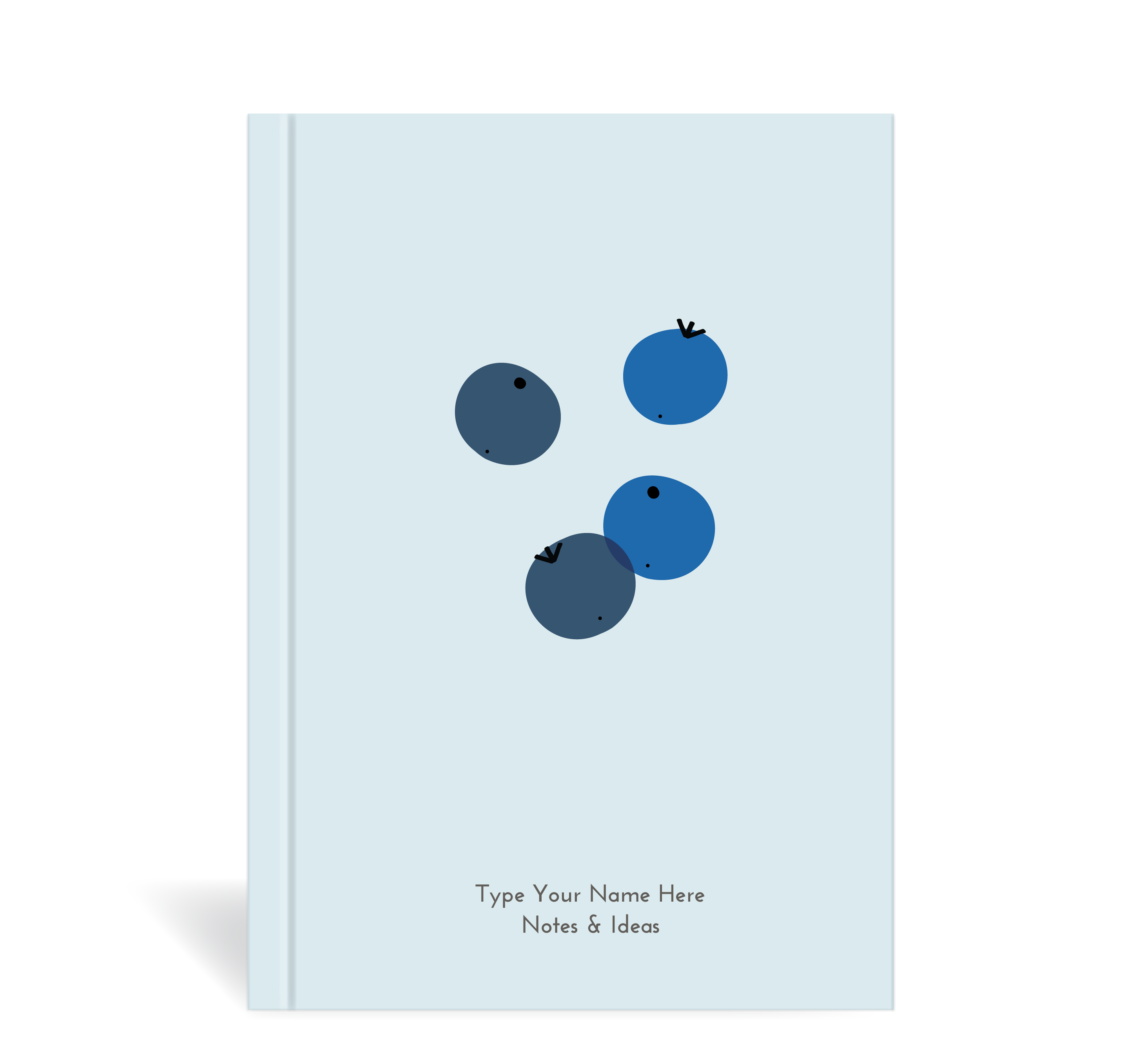 A5 Journal- Blueberries - Blue – Dream Life