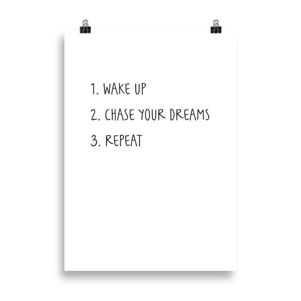 WAKE UP Poster – Dream Life