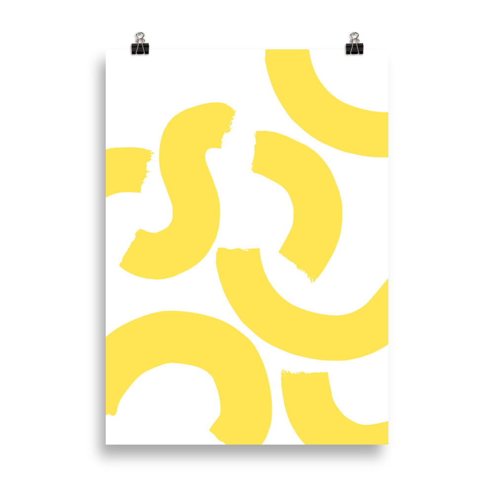 YELLOW SQUIGGLE Poster – Dream Life