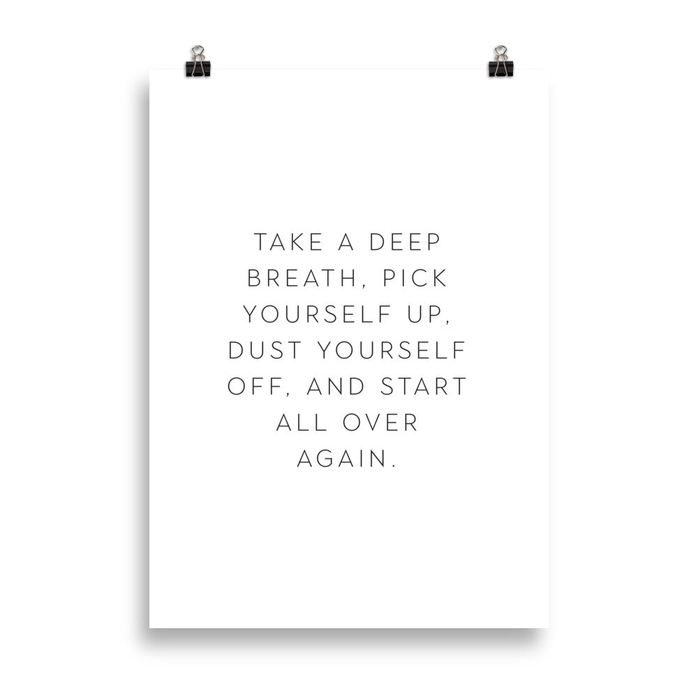 START OVER Poster – Dream Life