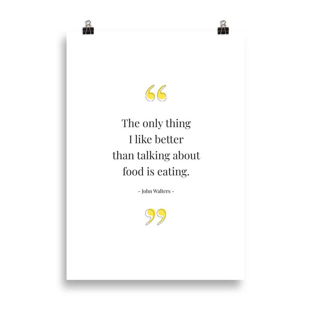 FOOD TALK Poster – Dream Life