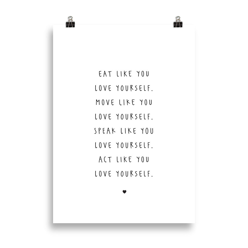 LOVE YOURSELF Poster – Dream Life