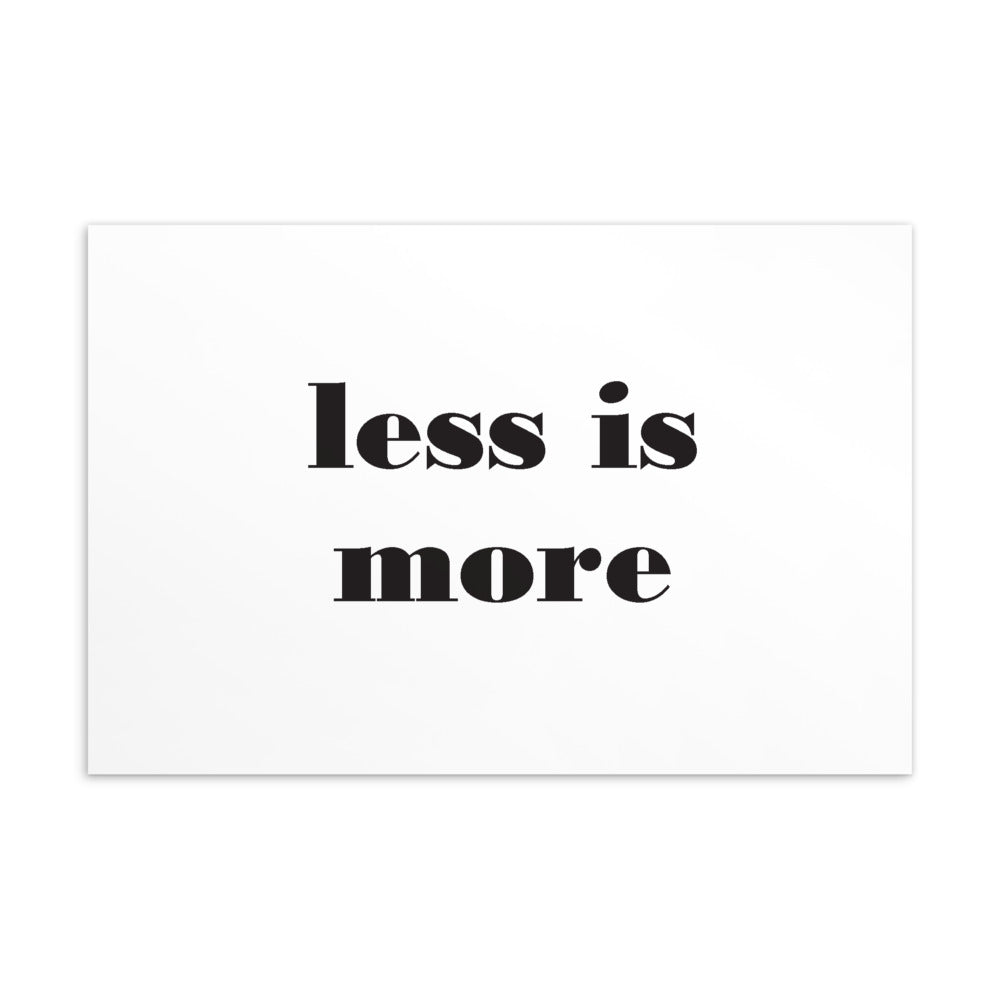 LESS IS MORE Art Card – Dream Life
