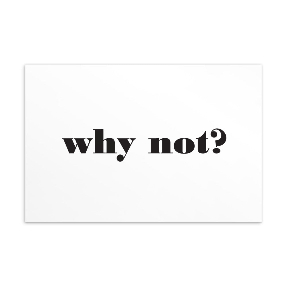 WHY NOT Art Card – Dream Life